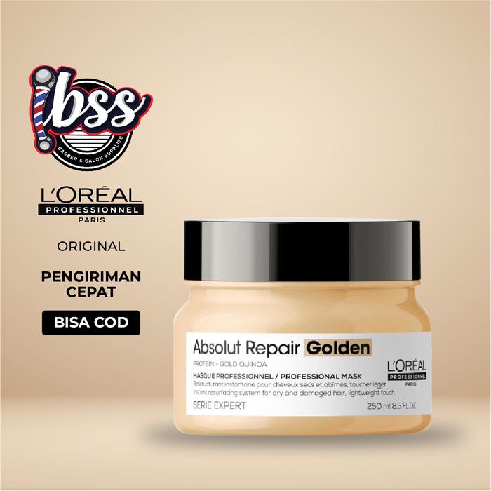 Jual Serie Expert Absolut Repair Golden Hair Mask 250 ml Untuk Rambut ...