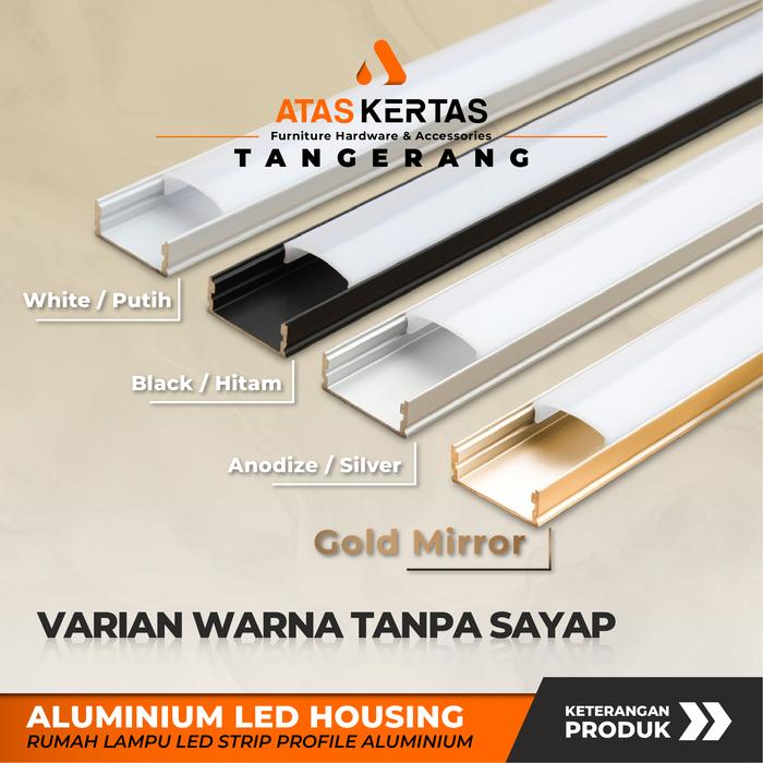 Jual rumah lampu led strip 3 m - housing led strips alumunium - Cover ...