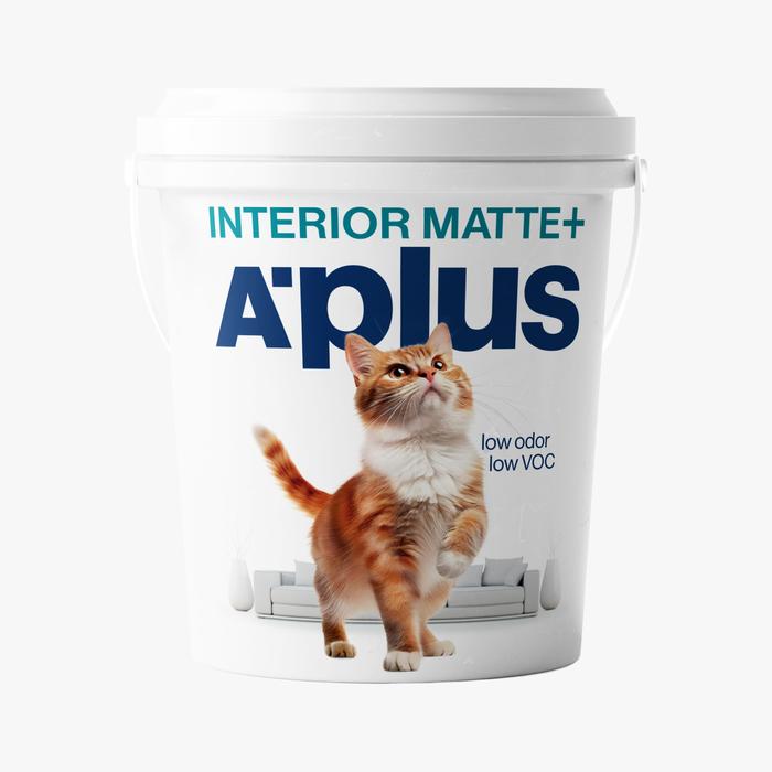 Jual Cat 3 in 1 Aplus matte + @5kg | cat tembok interior, gypsum ...