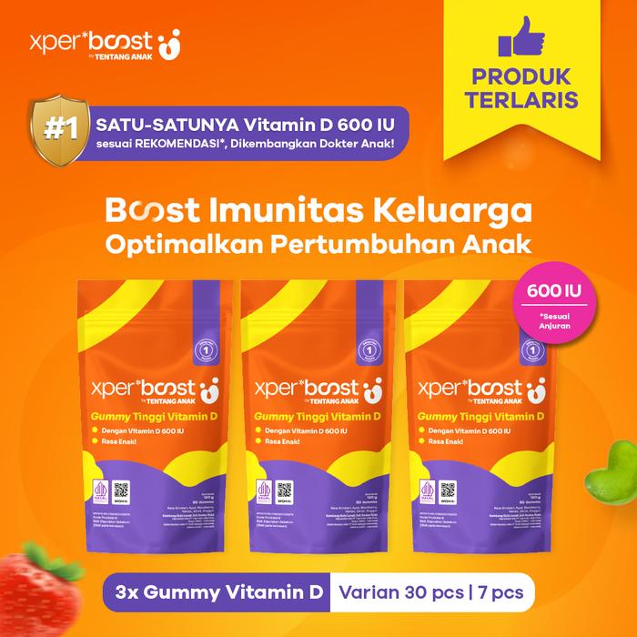 Promo Expert Boost - Paket 3 Gummy Vitamin D 600 IU Anak dan Dewasa ...