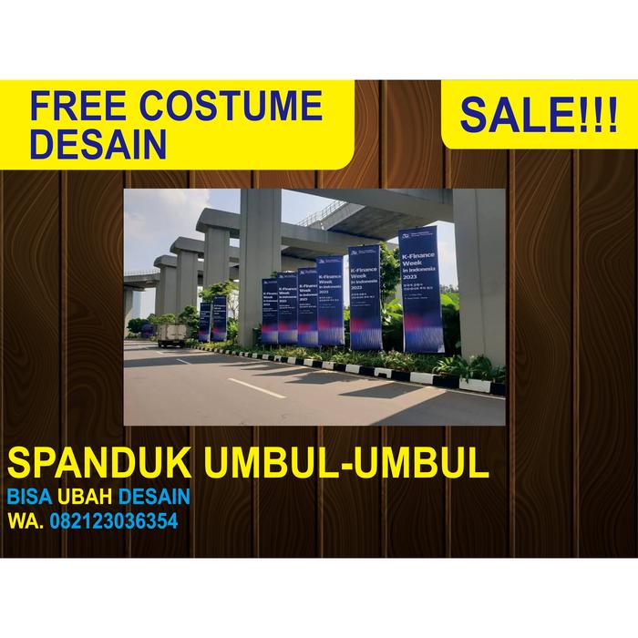 Jual cetak spanduk umbul - umbul free desain dan berkualitas - 1x3 280 ...