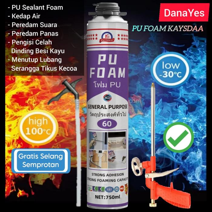 Promo PU Sealant Foam Spray PU Busa Foam Sealant Polyurethane Foam PU ...