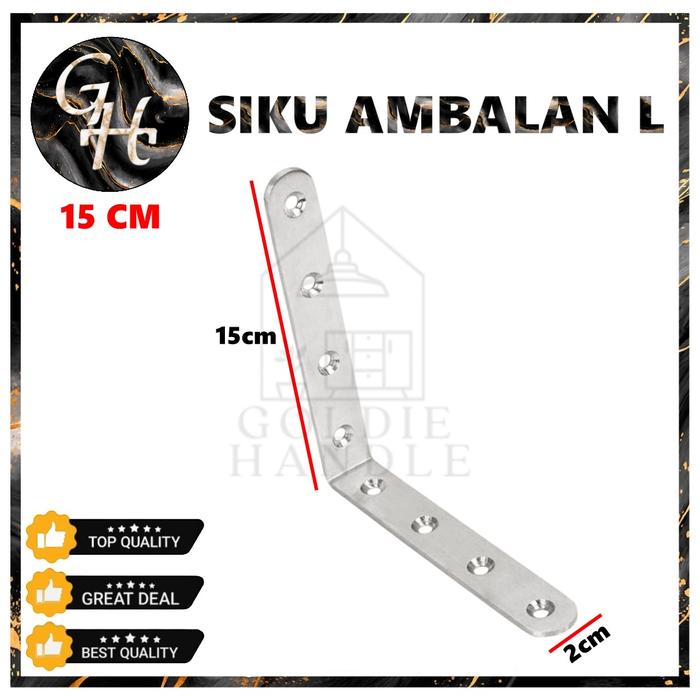 Promo Plat Siku Besi L Rak Penyangga Ambalan Siku L Lemari Rak ...