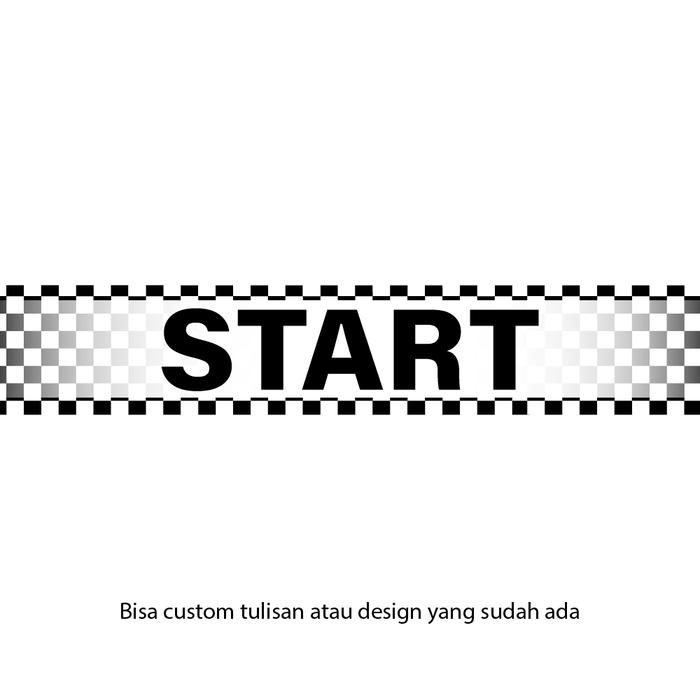 Promo Spanduk / Banner Penanda Start & Finish Arena Balap Motor/Mobil ...
