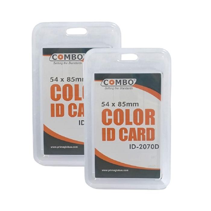 Jual Tempat Kartu / ID Card Case 2 sisi / Name Tag Transparant / Casing ...