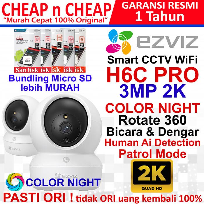 Jual Ezviz Indoor C6N H6C PRO H6 H1C 1080P 2MP Rotate 360 - Wifi ...