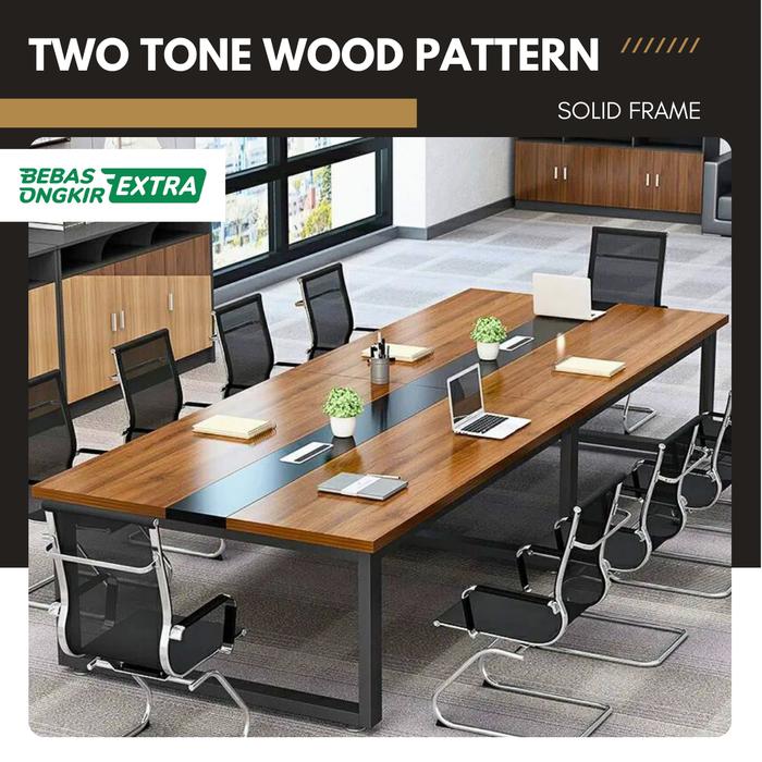 Promo Meja Meeting Rapat Kantor Solid Two Tone - Sesuai Iklan - Kota ...