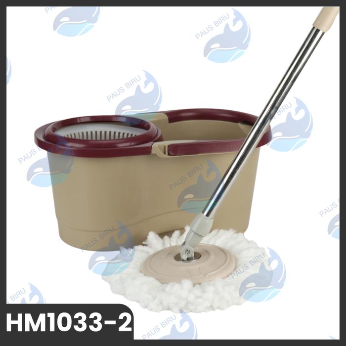 Promo Paus Biru - Set Alat Pel Lantai Stainless Mop Dengan Ember ...