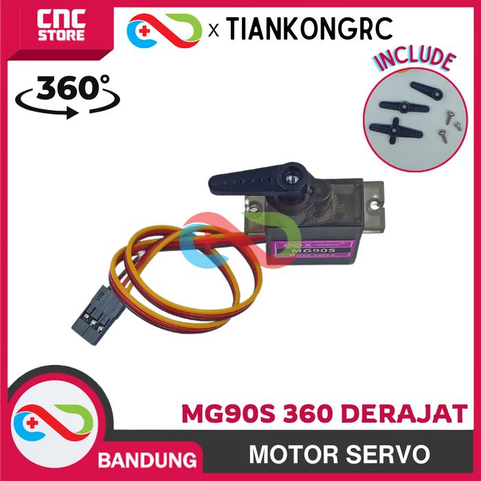 Jual CNC X TIANKONGRC MOTOR SERVO MG90S 180 DERAJAT dan 360 DERAJAT ...