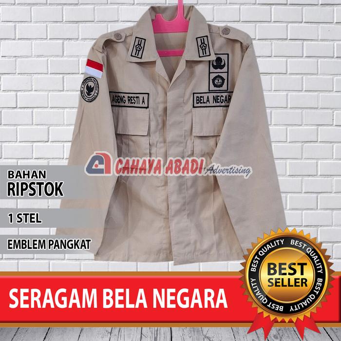 Jual Seragam PDL Bela Negara KEMHAN Stelan Plus Emblem Pangkat Kesatuan - Tanpa Kesatuan, 3XL ...