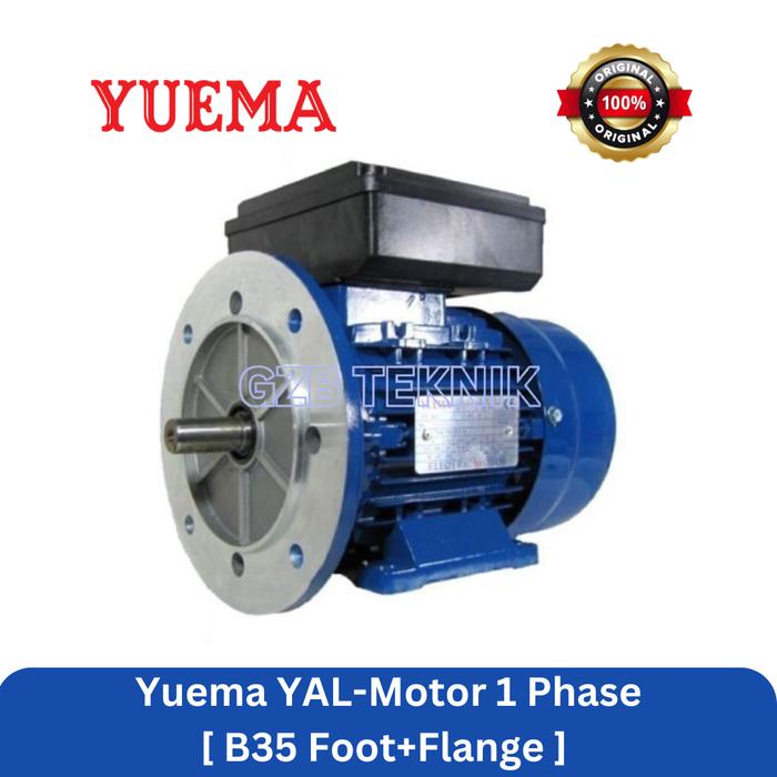 Jual Dinamo Electric Motor YUEMA 1.5KW 2HP 1Phase 220V/240V 50HZ B35 Foot+Flange - 3000 RPM ...
