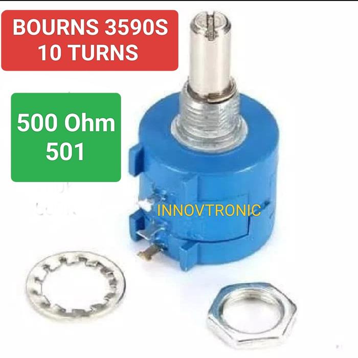Jual BOURNS 3590S Multiturn Potentio Potensio Variable Resistor 100Ohm ...