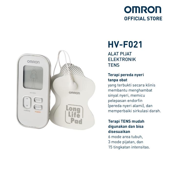 Promo OMRON Pulse Massager TENS HV-F021 Alat Pijat Terapi Elektrik Compact - HV-F021-AP Cicil 0% ...