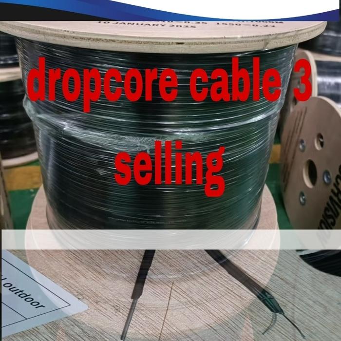 Jual Kabel FO Dropcore 2 Core /Fiber Optik DropWire /optic 3 sling 1000M - Jakarta Utara - SCR ...