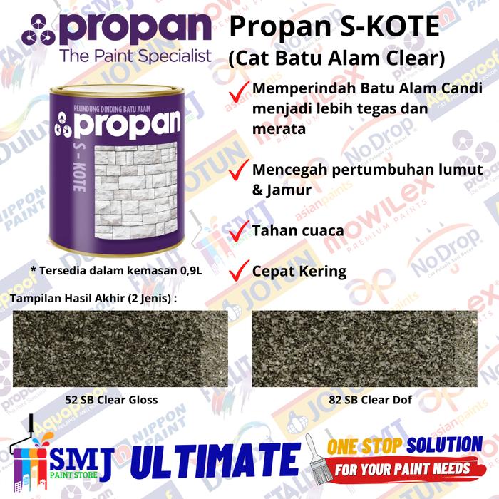 Jual Cat Pelapis Coating Batu Alam PROPAN S-KOTE / STONKOTE warna CLEAR ...