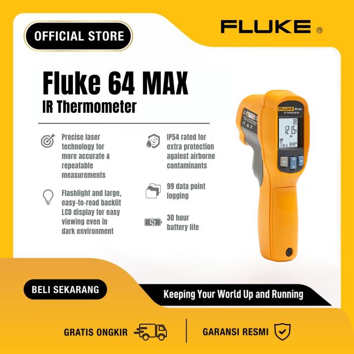 Promo Fluke 64 MAX IR (Infrared) Thermometers Cicil 0% 3x - Jakarta Barat - Fluke Indonesia ...