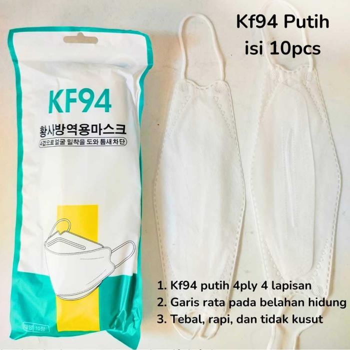 Promo MASKER KF94 CHASA ZIPLOCK isi 10pcs - KOREA PUTIH(10) - Jakarta ...