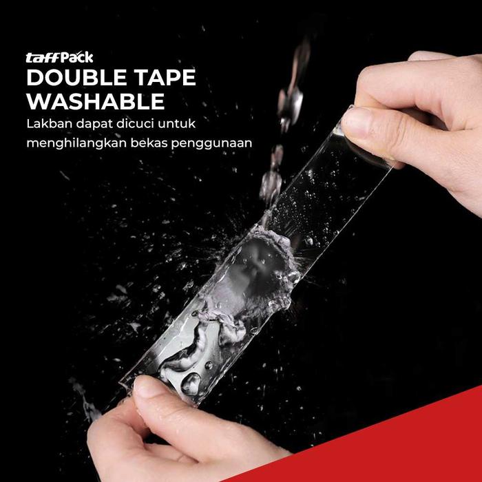 Jual Double Tape Gel Isolasi Bening 2 Sisi Perekat Dinding Tembok Tanpa ...