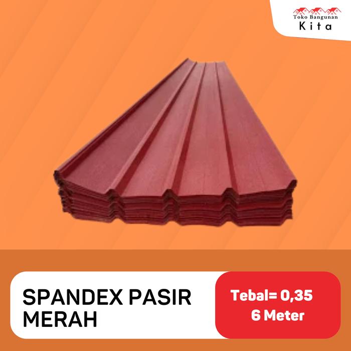 Jual Atap Spandex Pasir 0,35 6 meter | Atap spandek Galvalum - Kota ...