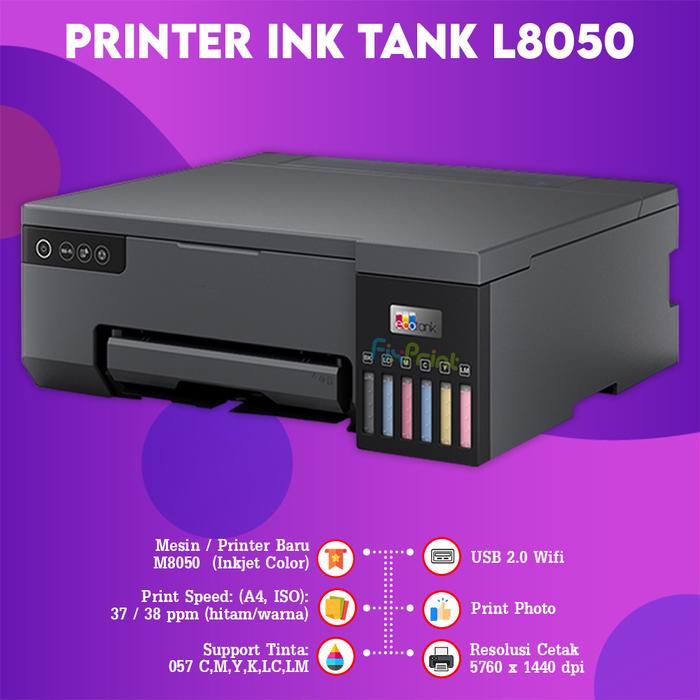 Promo Printer Epson L8050 L 8050 Printer Photo A4 WiFi Tinta Epson 673 ...