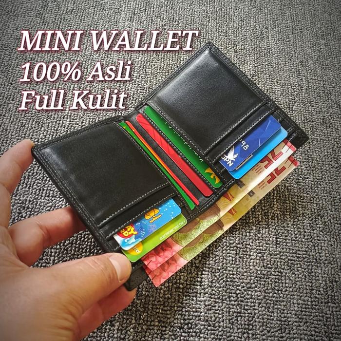 Jual Original-Dompet Mini Pria Minimalis FULL KULIT - Hitam - Kab ...