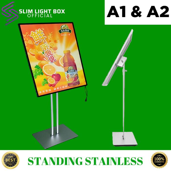 Promo Standing Stainless Frame LED Advertising - A1 & A2 - Kota ...
