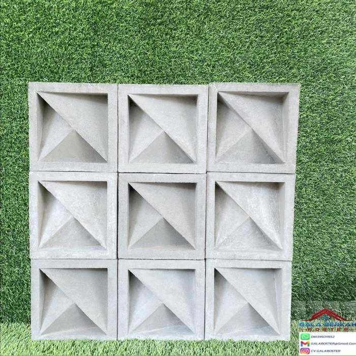 Jual Roster Beton Minimalis Motif Arrow / Loster Beton Dua Sisi / Anti ...