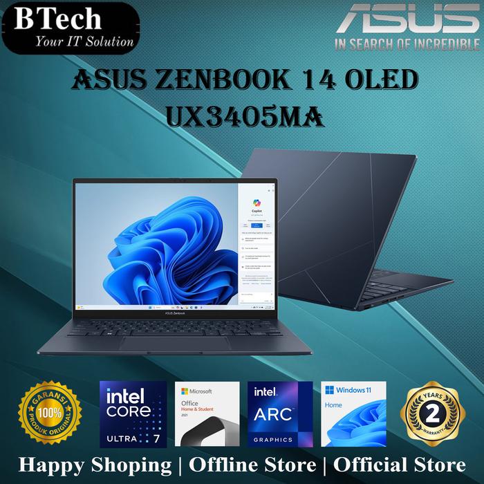 Jual Asus Zenbook 14 OLED UX3405MA OLEDS713/OLEDS714 Core Ultra 7 155H ...