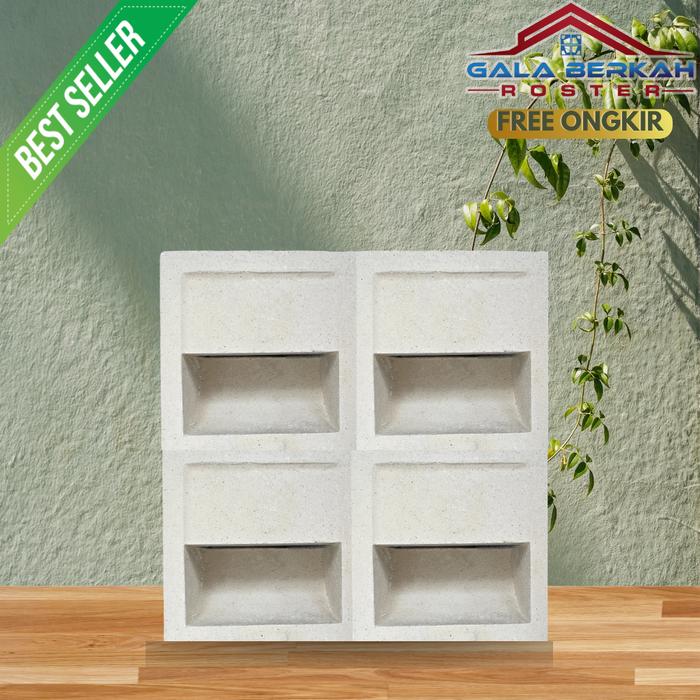 Jual Roster Beton Minimalis Motif Nako Jalusi / Loster Beton Dua Sisi ...