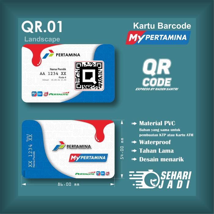 Jual Express Daftar Ulang & Cetak Kartu Barcode Pertamina - Desain 1 ...