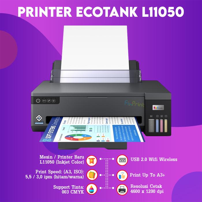 Jual Printer Epson L1800 Print A3+ GARANSI RESMI A3 INFUS Ori Original - L11050 A3, Original Ink ...