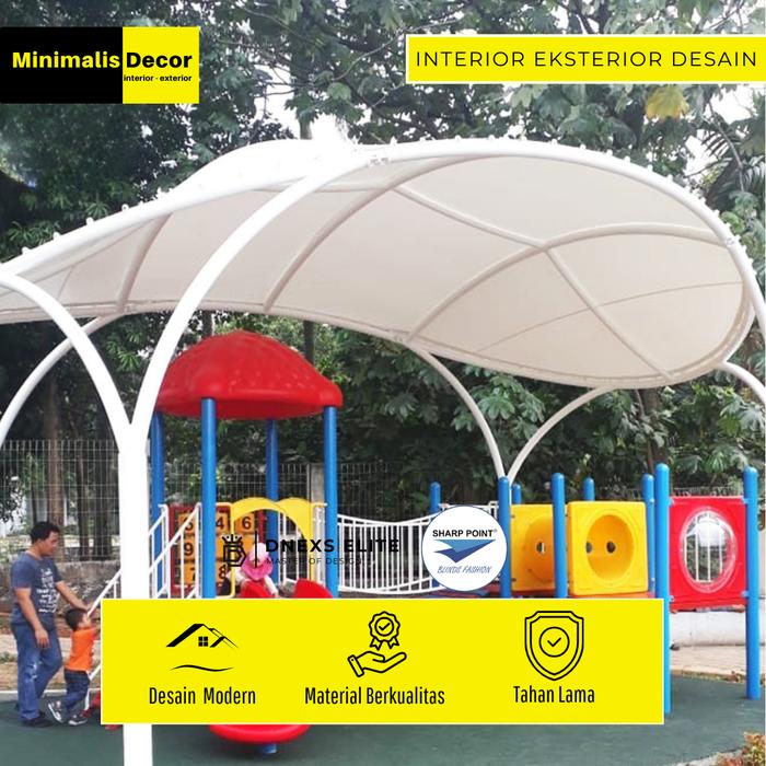 Jual Kanopi Membrane Custom Desain by Sharp Point - atap modern untuk ...