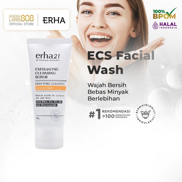Promo ERHA Facial Wash Sabun Muka ACSBP ECS Brightening Witch Skin ...