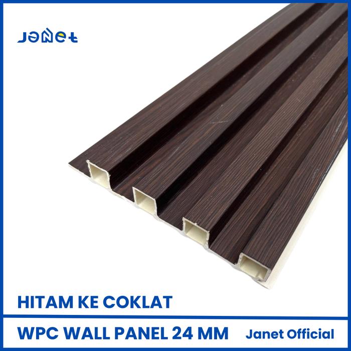 Promo (Paket 10 Batang) WPC wall Panel 24mm Dekorasi Dinding Premium Kayu | Wallpanel Woodpanel ...