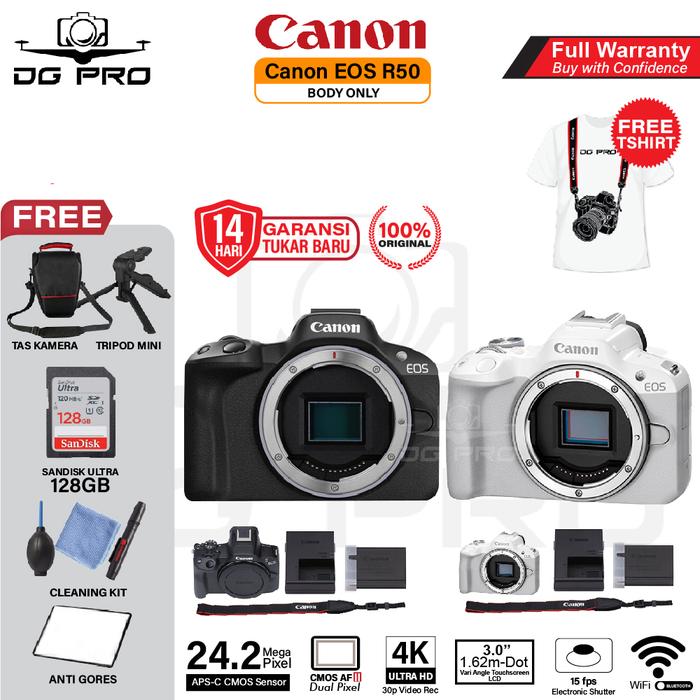 Jual Canon EOS R50 kit 18-45mm Mirrorless Camera EOS R 50 18-45 mm ...