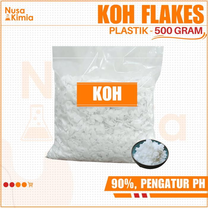 Jual KOH Flakes 500 Gram - Kalium Hidroksida - Pengatur PH Pembuatan Sabun - Jakarta Utara ...