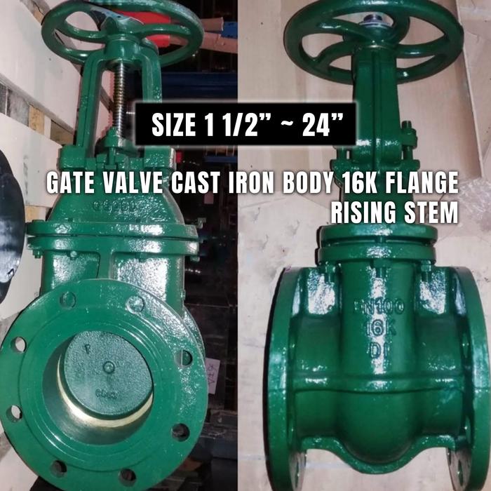 Jual GATE VALVE 16K FLANGE CAST IRON BESI C/I GALA - 1-1/2" | 2" | 2-1/ ...