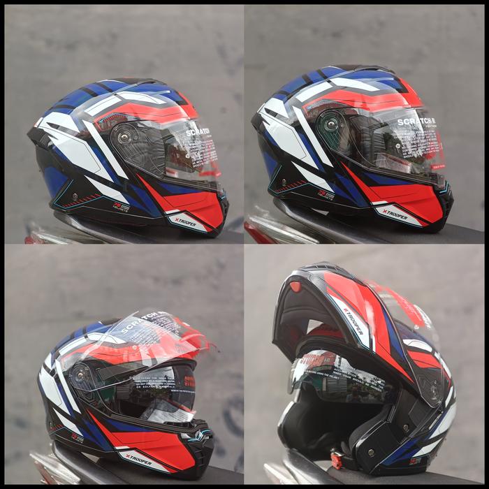 Jual HELM STUDDS TROOPER FULLFACE, MODULAR, DOBLE VISOR, ORIGINAL - N1 ...
