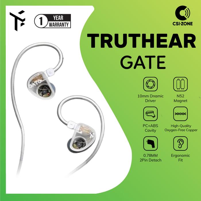 Promo TruthEar Gate 10mm Dynamic Driver In Ear Monitor Earphone - Putih ...