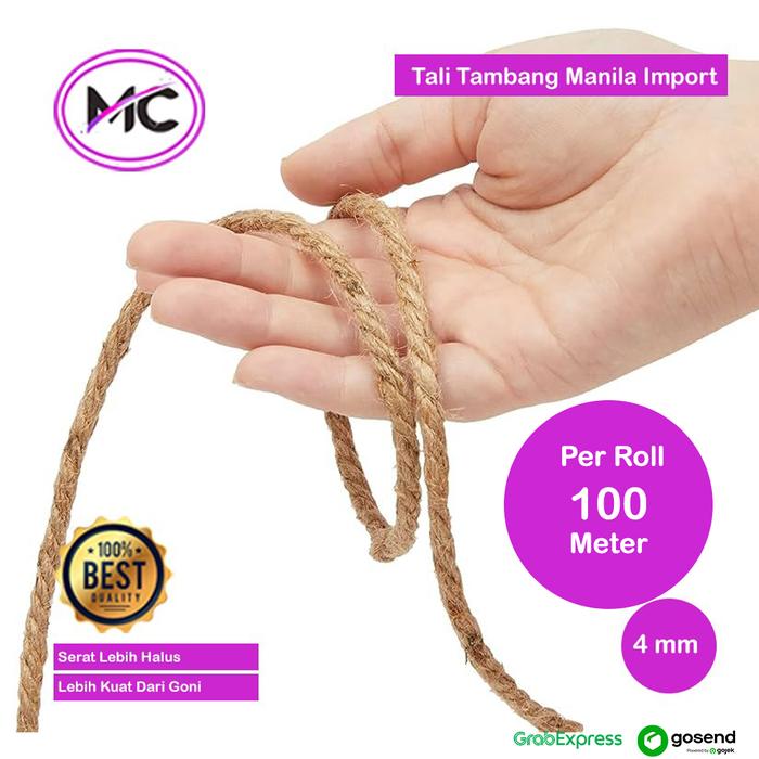 Jual Tali Tambang Manila Per Roll Ukuran Besar Sedang Kecil Tali Tampar ...