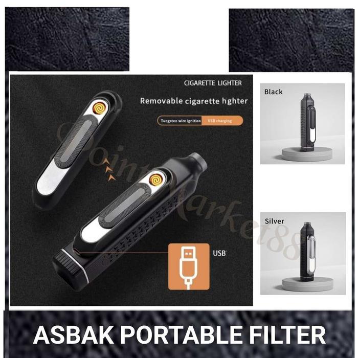 Jual Asbak Portable Filter Rokok Pipe Smoking Rechargerable - Asbak ...