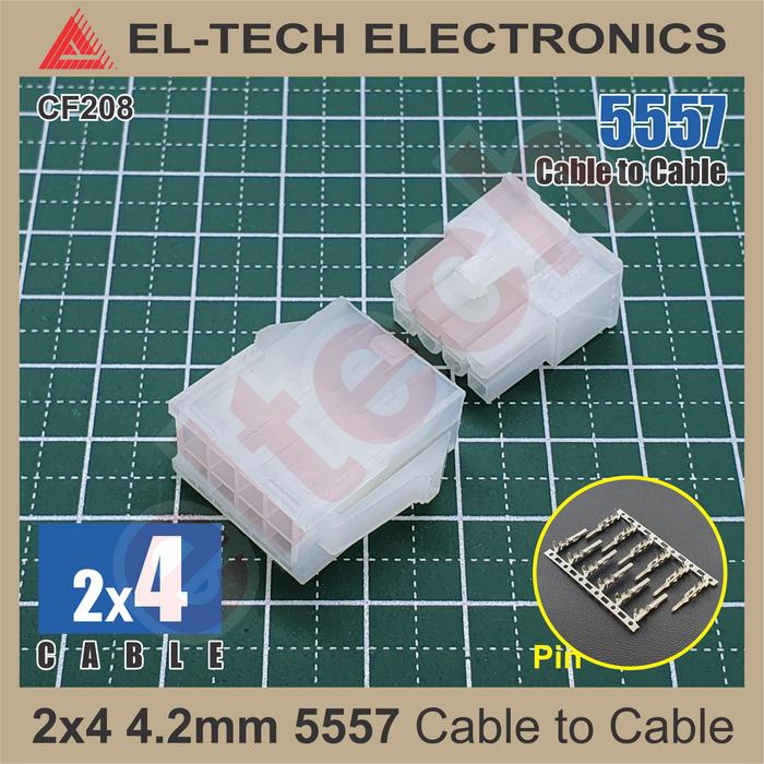 Jual 5557 4.2mm 2 Double Row Baris Pin Cable Wire To Ke Kabel Connector Wafer Housing Molex ...