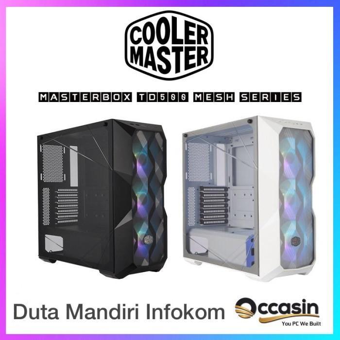 Jual Cooler Master Masterbox Td500 Mesh White - Tempered Glass Gaming ...