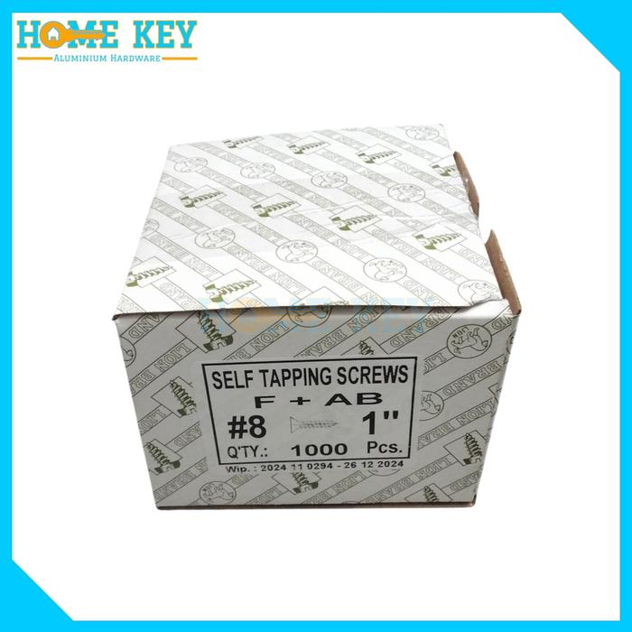 Jual FAB #8X1" Sekrup, Baut Tapping FH Moon Lion Kepala Rata, Obeng ...