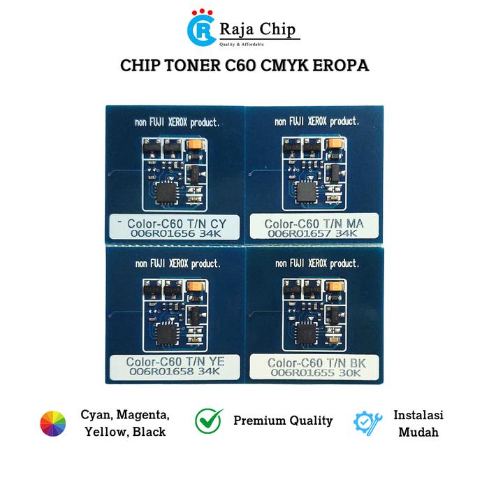 Jual Chip Toner C60 ASIA/EROPA CYMK - Eropa, Kuning - Jakarta Timur ...