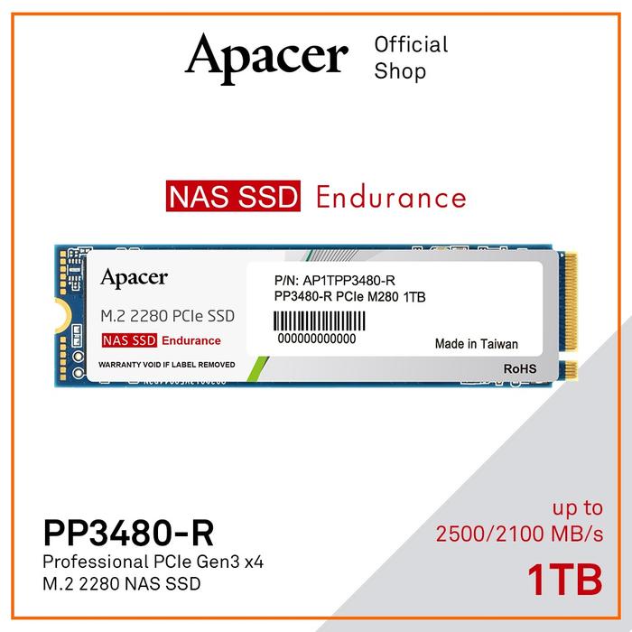 Promo Apacer SSD 1TB PP3480-R M.2 PCIe Gen 3x4 For NAS Cicil 0% 3x ...