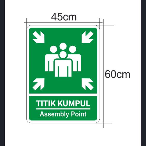 Jual RAMBU RAMBU JALAN, JALUR EVAKUASI, TITIK KUMPUL - Putih - Kota ...