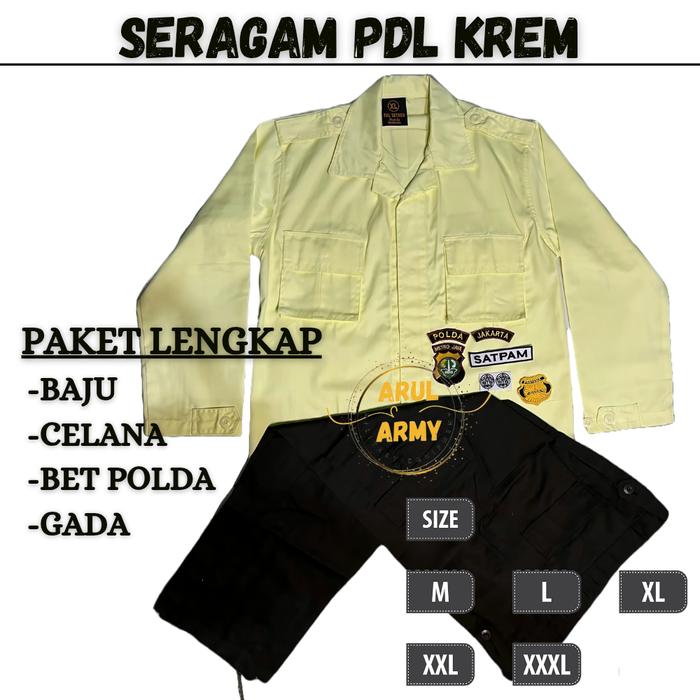 Jual PAKET LENGKAP BAJU SETELAN SERAGAM SATPAM SECURITY PDH SUS LENGAN ...
