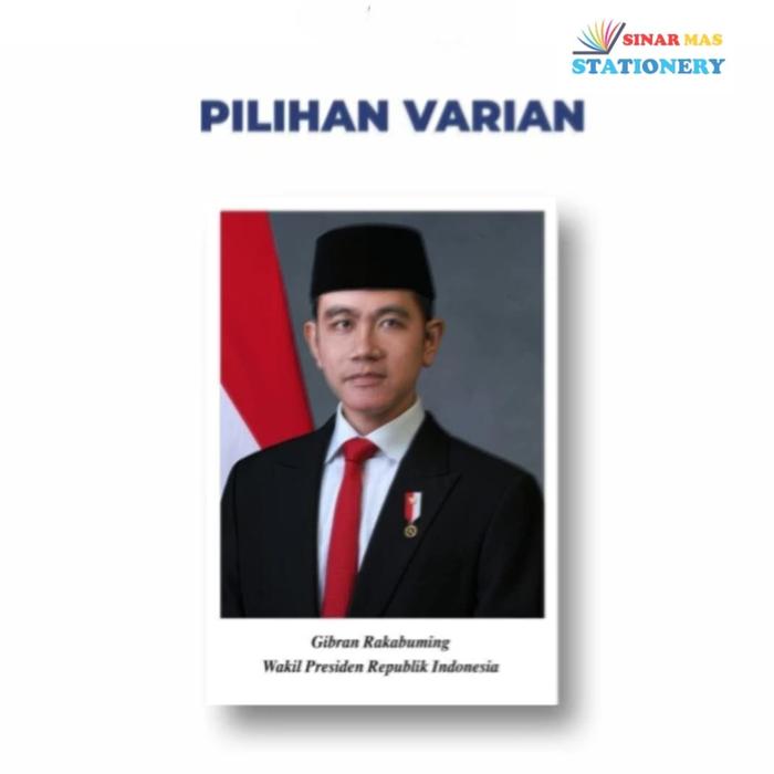 Jual Poster Presiden dan Wakil Presiden RI 2024 /Gambar Foto Presiden ...