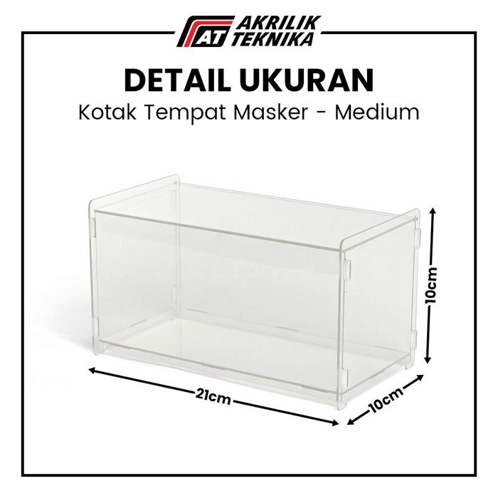 Promo KOTAK / TEMPAT MASKER AKRILIK / BOX / STORAGE / SERBAGUNA ...